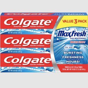 Colgate | Other | Colgate 3 Value Pack Toothpaste Max Fresh With ...